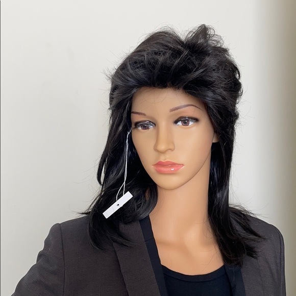Accessories | Black Wig Natural Shaggy Layers Puff 8s Pure Black Abba ...